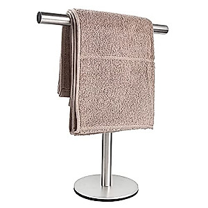 Bathroom Hand Towel Holder Stand，T-Shape Hand Towel Holder Stand SUS304 Stainless Steel for Bathroom，Kitchen or Vanity Countertop