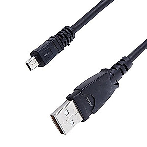 ienza Replacement USB PC Mac Photo Picture Transfer and Charge Cable Cord DMW-USBC1 for Panasonic Lumix Camera DMC-G7 ZS40 ZS50 TS30 SZ3 TZ8 TZ11 TZ15 TZ24 & More (See List of Compatible Models)