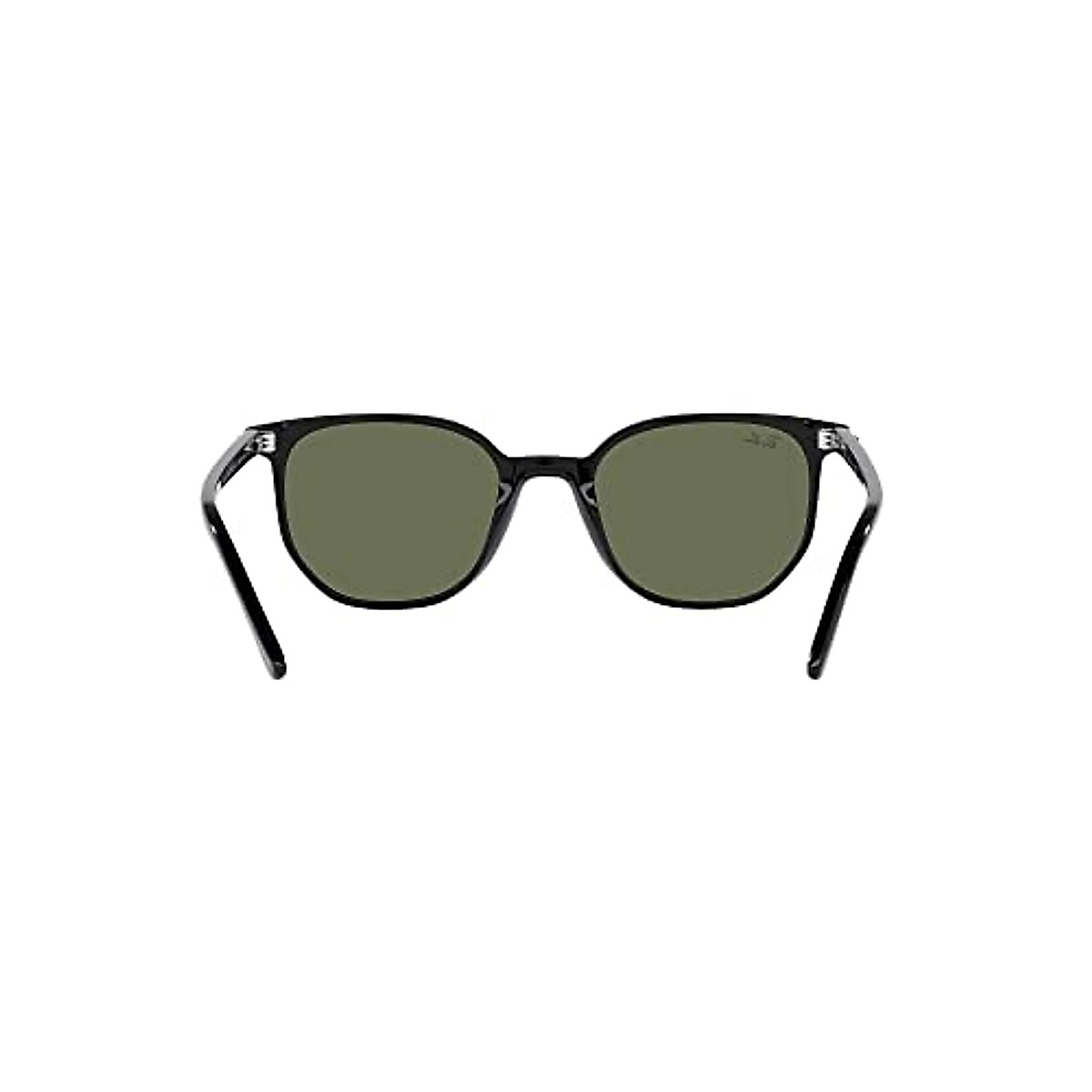 Ray-Ban RB2197 Elliot Square Sunglasses, Black/Green, 52 mm