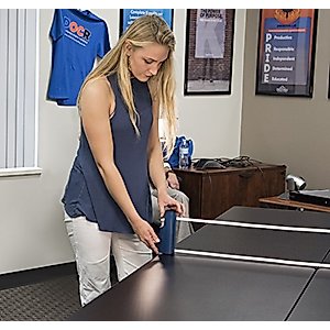 JOOLA Retractable Ping Pong Net With Clamps - Table Tennis Net Stretches 5.75' - Clamps on Table Up to 2” Thick - Optional Ping Pong Paddles and Balls