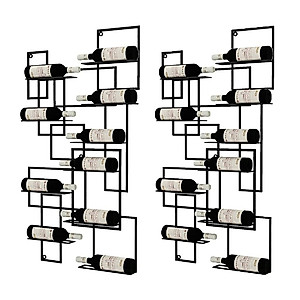 FPIGSHS Wine Rack Wall Mounted, Wine Bottle Rack Wall Wine Rack Wall Wine Rack Wall Wine Rack Iron Art Grape Wine bar Wine Rack Wine bar Shelf Multi-Bottle Shelf (Size : 1pcs)