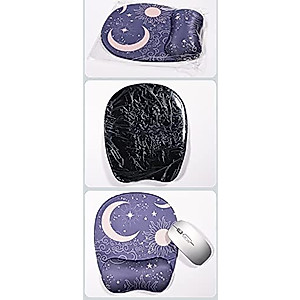 Mouse Pads with Silicone Gel Wrist Rest Gaming Mousepads 2 Way Skin,Anime Mouse Pad with Wrist Support