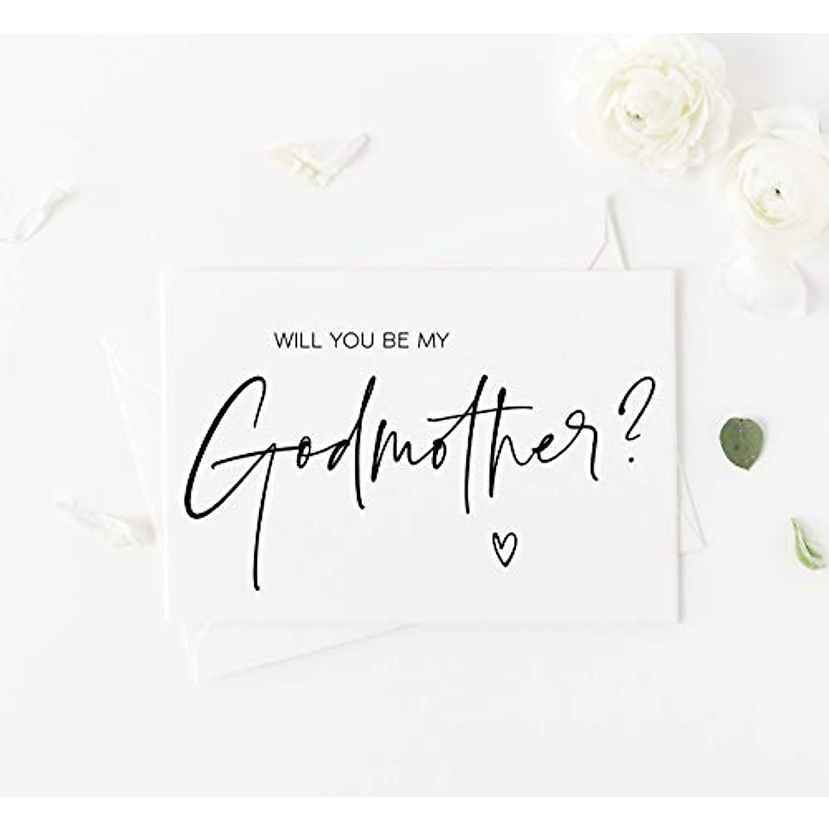 Modern Godmother to Be Card, Will You Be My Godmother Proposal Gift, Greeting Card with Envelope