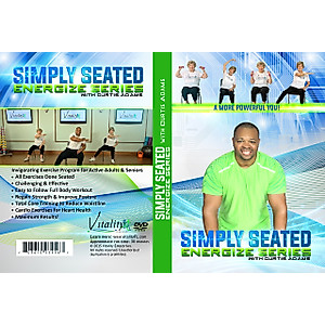 CHAIR EXERCISE DVD FOR SENIORS- Simply Seated is an invigorating Total Body Chair Workout. Warm up, Aerobic Endurance, Strengthening, Stretching. You will love this chair exercise for seniors DVDs