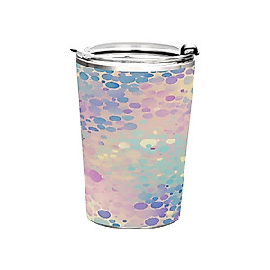 Wassud Circle Abstract 20 oz Tumbler with Lid and Straw Stainless Steel Double Wall Vacuum Tumblers Insulated Travel Coffee Mug for Cold and Hot Drinks