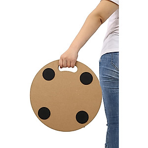 Furniture Moving Dolly, Heavy Duty Wood Rolling Mover with Wheels for Piano Couch Fridge Heavy Items, Securely Holds 500 Lbs (2pcs 15" Round Platform)