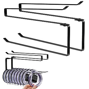 KOTTVR Latest Style Rotation tumbler lid organizer，lid organizerUp to 20 Lids,cup lid organizer,lid organizers inside cabinet,Hook for Kitchen Organizer and Storage,paper towel holder under cabinet