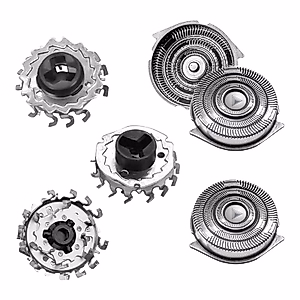 HQ9 Replacement Heads for Philips Norelco Shaver Series 8100/8200/9100/AT920/AT928 Electric Shaver High Precision Replacement Razor Blades (Free Cleaning Wipes+Brushes)