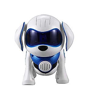 Cusstally Robot Dog Electronic Pet Toys Wireless Robot Will Talking Remote Dog Robot Pet Toy Girls Blue