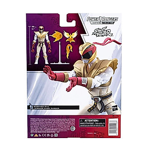 Power Rangers X Street Fighter Lightning Collection Morphed Ryu Crimson Hawk Ranger Collab Action Figure Inspired by Video Games
