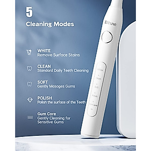 Bitvae Toothbrush and Water Flosser Combo, Teeth Cleaner Set, 5 Optional Modes and 8 Brush Heads Whitening Toothbrushes, 3 Modes and 6 Jet Tips Oral Irrigator, 4 Hours Charge for 30 Days Use