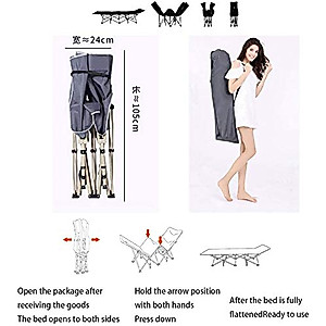 XZGDEN Lightweight Folding Sun Lounger Portable Metal Lounger Chairs Household Office Garden Patio Beach Camping Recliner-1-Bed+Suede-cottonpad (Color : 1, Size : Bed+Suede)