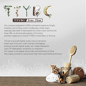 Natural Ramie Dual Sided Exfoliating Glove Hand Mitt Mitten Shaped Back and Body Shower Bath Scrubber White, Remove Dead Skin Machine Washable, Pack of 2