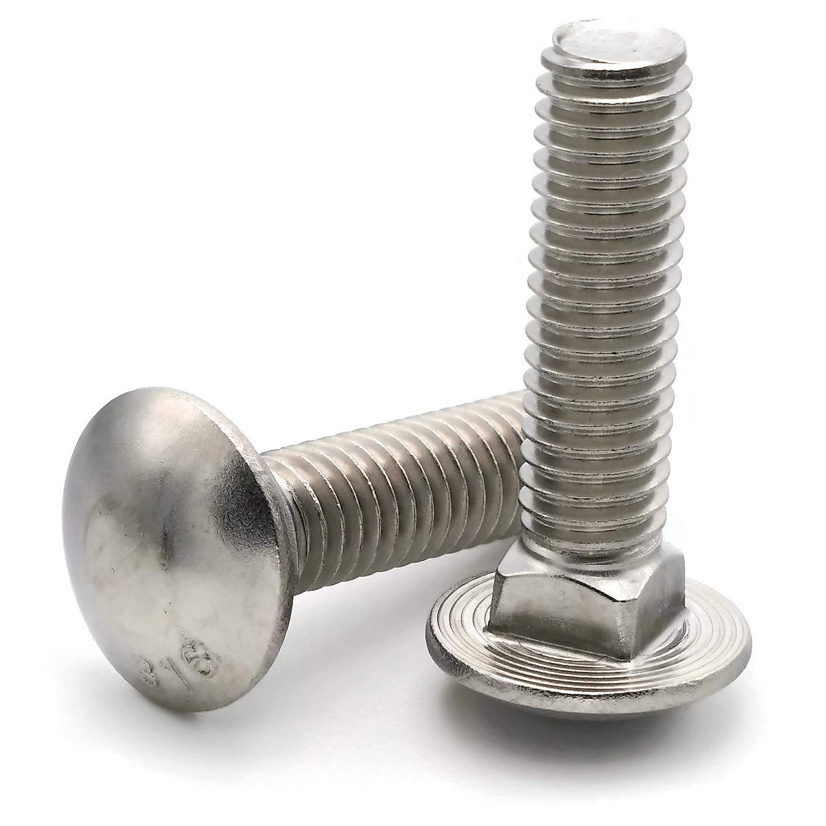 Carriage Bolt 316 Stainless Steel 1/2"-13 x 4-1/2" Qty 25