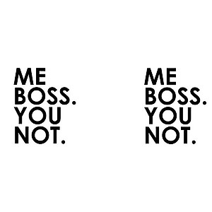 CafePress &Quot;Me Boss. You Not.&Quot; Mug Ceramic Coffee Mug, Tea Cup 11 oz