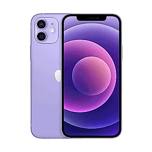Apple iPhone 12, 64GB, Purple - Unlocked (Renewed)