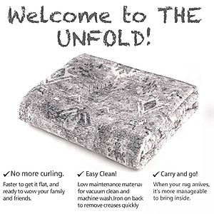 HEBE Washable Area Rug 3x5 Entry Rug Soft Distressed Area Rugs Non Slip Indoor Door Mat Boho Rug Oriental Accent Throw Rug Floor Carpet for Bedroom Kitchen Entryway Bathroom