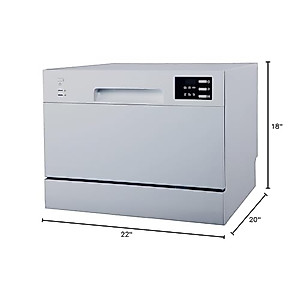 SPT SD-2225DSA Energy Star Countertop Dishwasher with Delay Start & LED – Silver