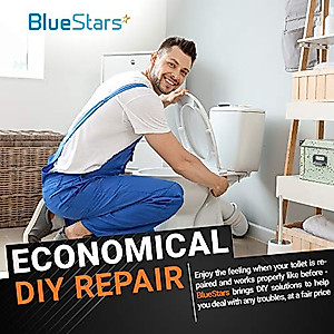 BlueStars 2 Packs K-GP1059291 Canister Flush Valve Seal Replacement Part - Exact Fit for Kohler Toilets - Replaces 2475620 GP1059291 1049291 - Long-Lasting Rubber - Improves The lifecycle by 50%