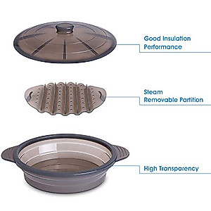 Silicone Baking Mat Roll 16IN*5FT Free Cutting and Microwave Steamer Cooker