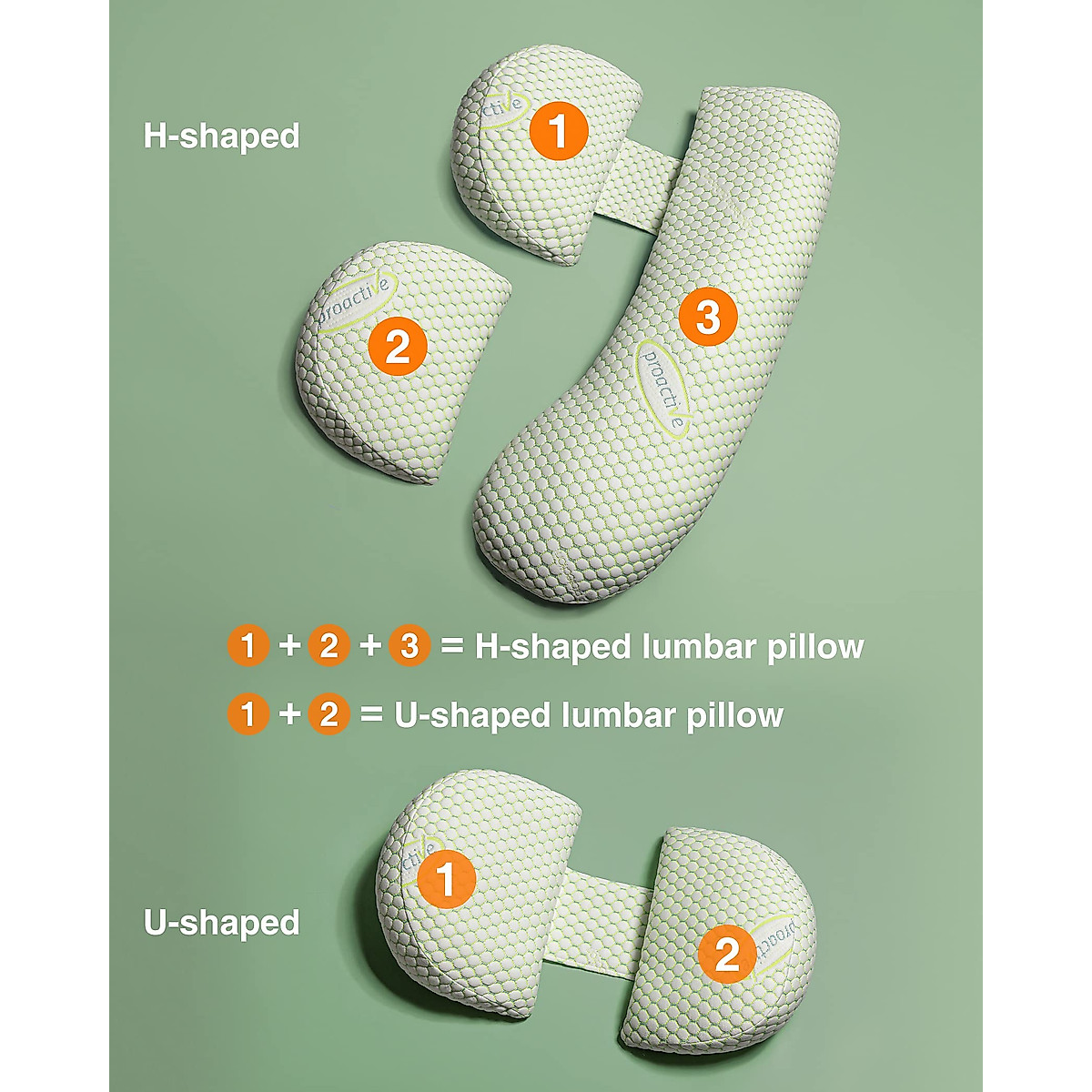 taynoes Pregnancy Pillows for Sleeping, Maternity Pillows, Detachable and Adjustable Pregnancy Must Haves Support for Pregnant Women Back, Belly, Stomach,Side Sleeper Pregnancy Wedge Pillow (Green)