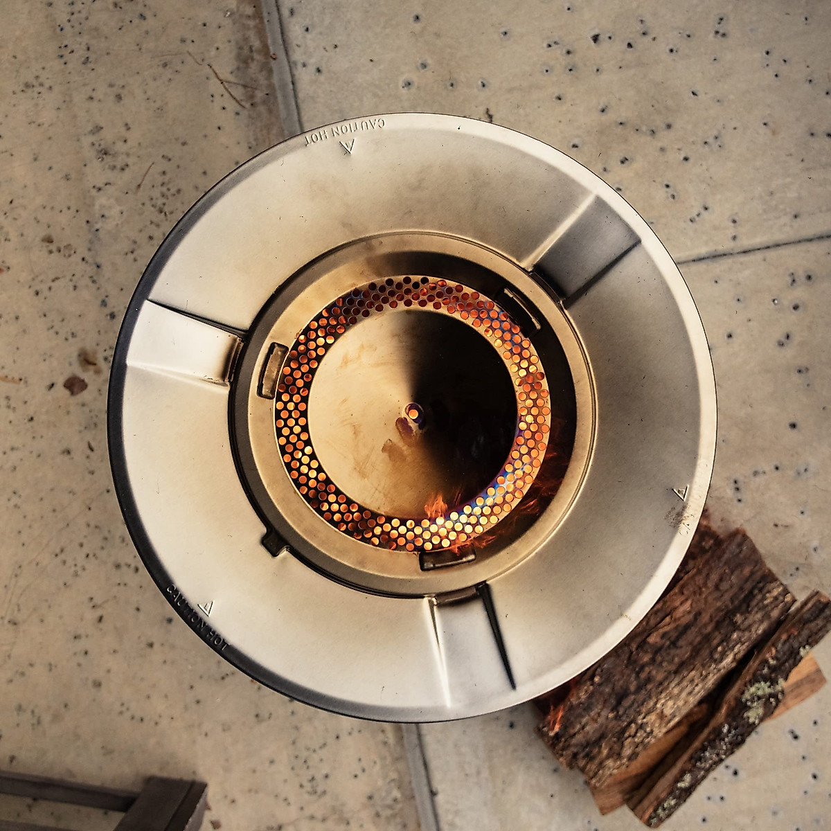 Solo Stove Bonfire Heat Deflector, with 3 Detachable Legs, Accessory for Bonfire Fire Pit, Captures and redirects Warmth, 304 Stainless Steel, (HxDia) 10 x 25 in, 7 lbs