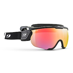 Julbo Sniper EVO M: Goggles With REACTIV Or Spectron Lens (Black/Black, REACTIV 1-3 High Contrast)