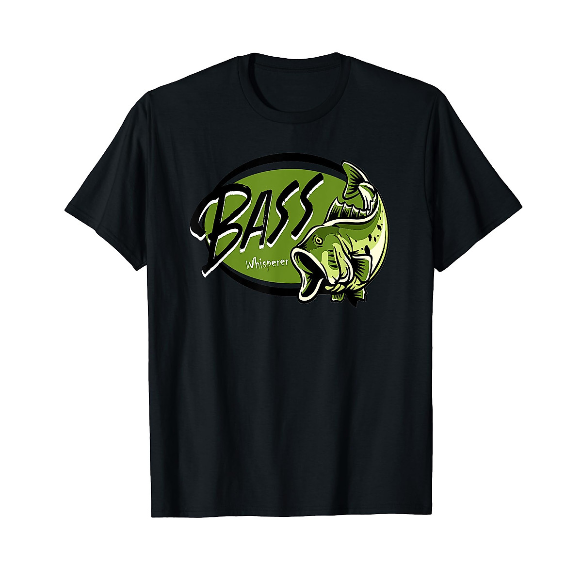 Bass Fisherman Fishing for bass Tee Bass Whisperer T-Shirt