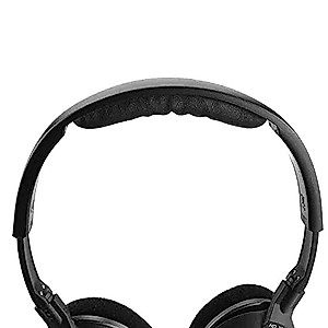 Geekria Protein Leather Headband Pad Compatible with Sennheiser HD229, HD228, HD220, HD219, HD218 Headphone Replacement Headband/Headband Cushion/Replacement Pad Repair Parts (Black)