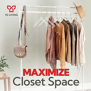 YG Living Clear Acrylic Hangers with Gold Hooks - 15 Pack - Hangers for Shirts - Clothing Hangers for Closet or Dorm - Heavy Duty Hangers to Hang Coats, Suits, Jackets - Coat Hanger with Notches