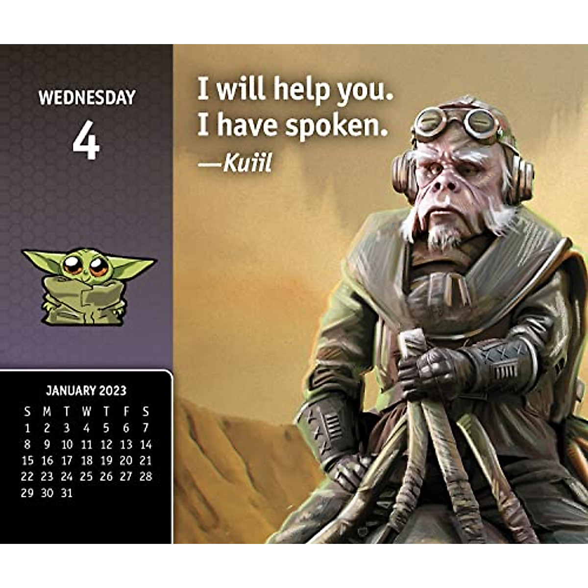 2023 Star Wars: The Mandalorian - The Child Day-at-a-Time Box Calendar