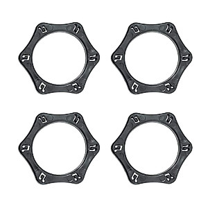 CamDesign Hexagonal Anti-Roll Ring for Handheld Wireless Microphone Anti Slip Shockproof Mic Ring for KTV, Karaoke, Dance Ball, Conference Room, News Interviews, On Stage Performance (4PCS)