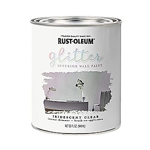 Rust-Oleum Glitter Iridescent Clear Paint 1 qt.