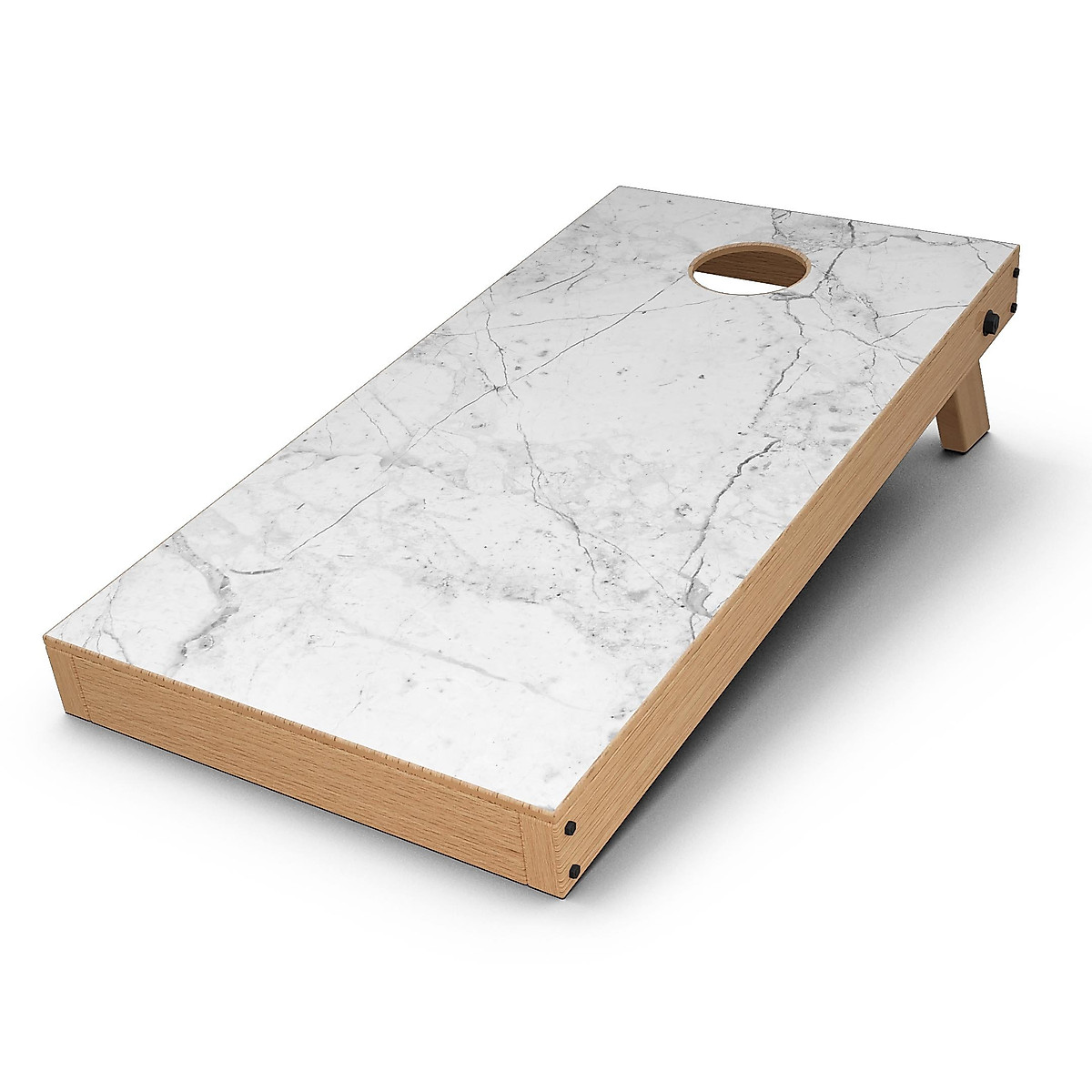 Design Skinz Marble Skin Set for Cornhole (Skin Only) - Cracked Marble Surface