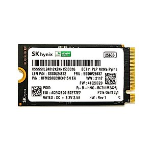 OEM SK Hynix 256GB M.2 PCI-e NVME Internal Solid State Drive 42mm 2242 Form Factor M Key