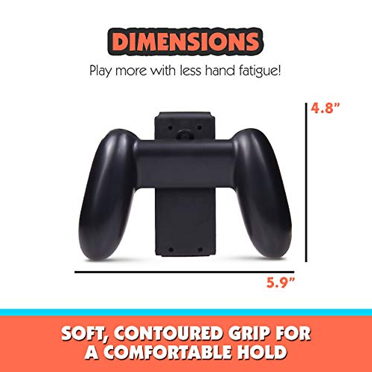 Advanctech Hand Grip for Nintendo Switch Joy-Con Controllers, Ergonomic Handheld Gaming Handles