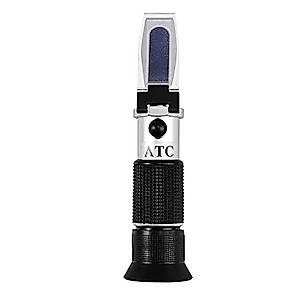 Antifreeze Refractometer in °F(Fahrenheit) Display,3-in-1 Handheld Antifreeze Coolant Tester for Checking Freezing Point,Concentration of Ethylene Glycol or Propylene Glycol,Battery Fluid Condition