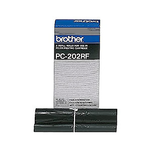 Brother Pc202rf Thermal Transfer Refill Roll, Black, 2/Pk - in Retail Packaging