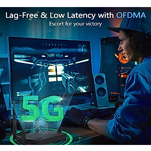 WiFi 6 Router - Jlink 5Ghz 1.8 Gbps Smart Wireless Wi-Fi 6 Router AX1800, 4-Stream 8K Computer Internet Router for Home, Dual Band TWT 100M Router Up to 1700 sq. ft, WPA3 IPV6 Security, 128 Devices