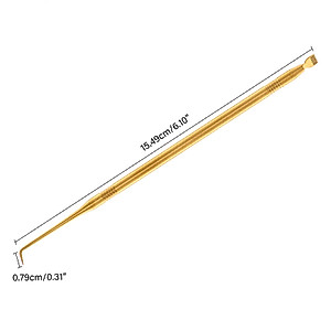 EKYSSO 2 PCS Lash Lift Perm Tool, Eyelash Lift and Tint Tool, Lash Separator Tool with Separating Comb, Eyelash Lift Perm Applicator, Lash Perming Brush, Lash Lift Supplies (Golden Color)