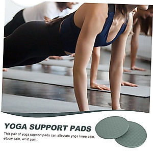 BESPORTBLE 2 Pcs knee brace for sports Workout Support Pads Round Pilates Support Pads travel yoga mat Sports Balance Protection Pads easy to carry fitness mat knee pads pilates mat non-slip