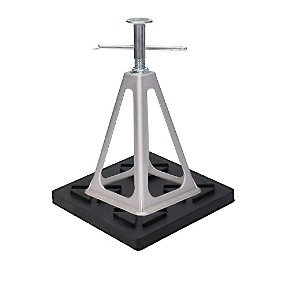 Homeon Wheels RV Leveling Block Flex Pads,Rubber RV Mat Apply to Uneven sufaces for Leveling Blocks & stabilizer,Black(8.5” x 8.5”)