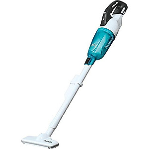 Makita XLC03ZWX4 18V LXT Lithium-Ion Brushless Cordless Vacuum, Trigger W/Lock, Tool Only, White