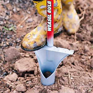 Garden Weasel Bulb Planter - Long Handle | Annuals, Ground Cover, Vegetables, Spring and Fall Bulbs | Sod Cutter, Remover, and Plugger, Grass Planter, Bulb Planting Tool | 91350