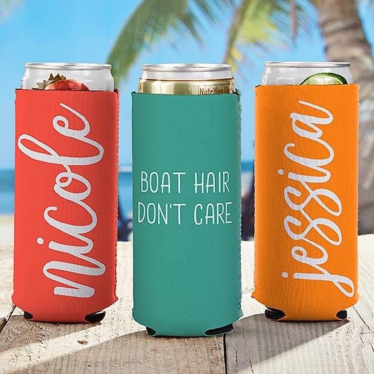 Personalization Universe Scripty Style Personalized Slim Can Cooler