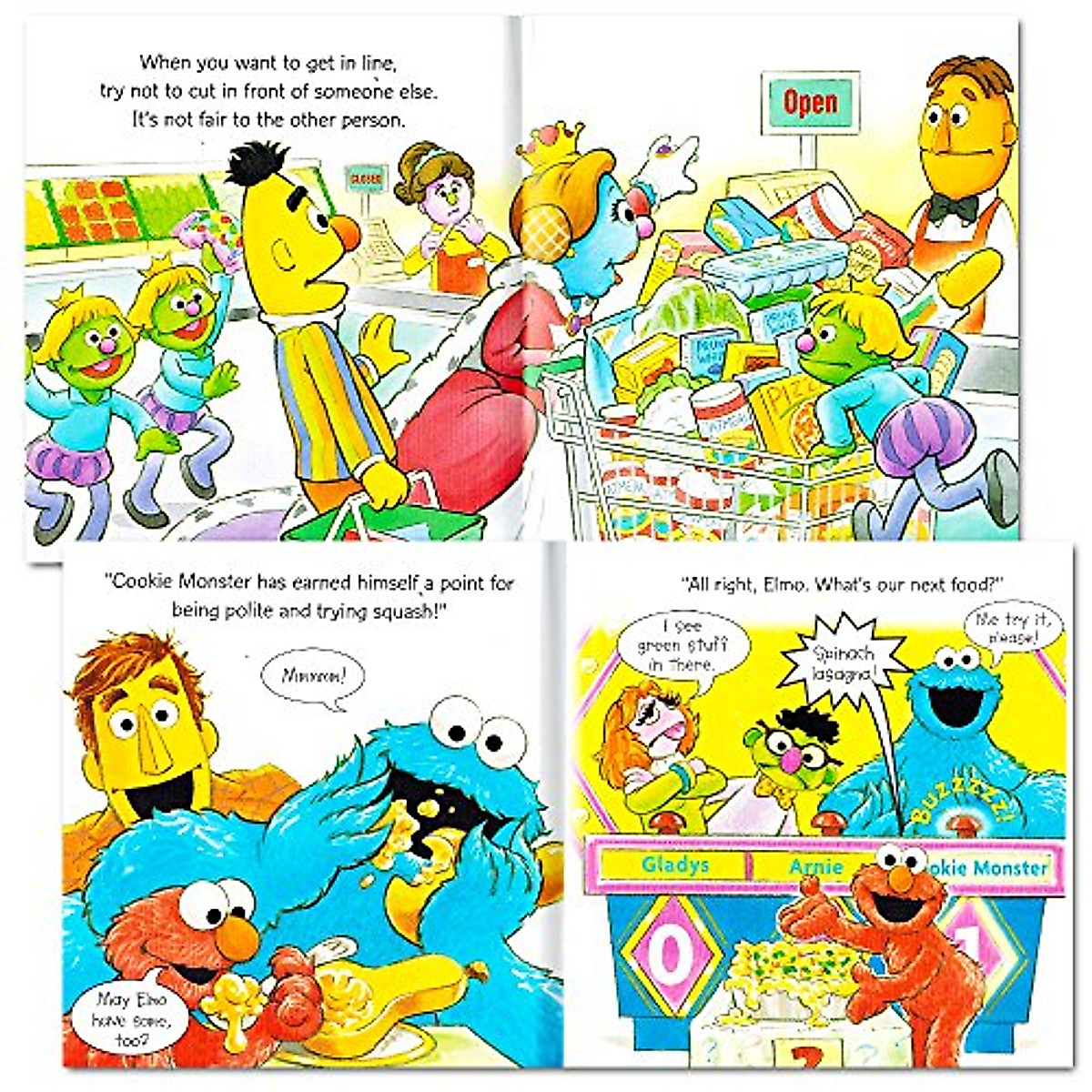 Sesame Street Elmo Manners Books for Kids Toddlers -- Set of 8