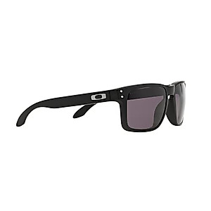 Oakley Holbrook Sunglasses, Matte Black Frame/Warm Grey Lens, One Size
