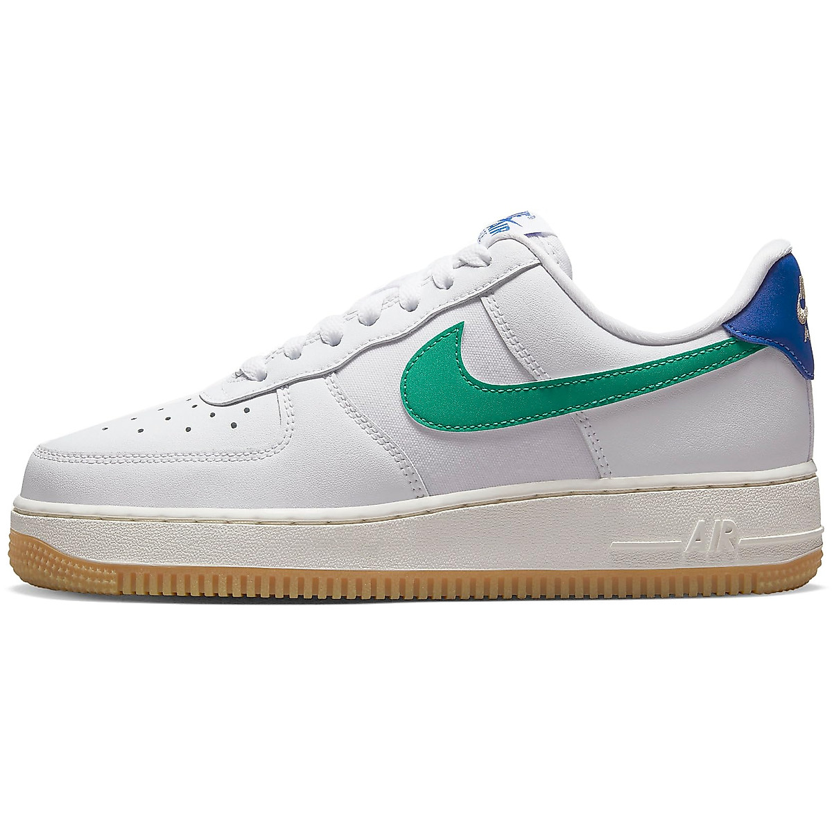 Nike Air Force 1 Low Womens White Game Royal Stadium Green Size 6