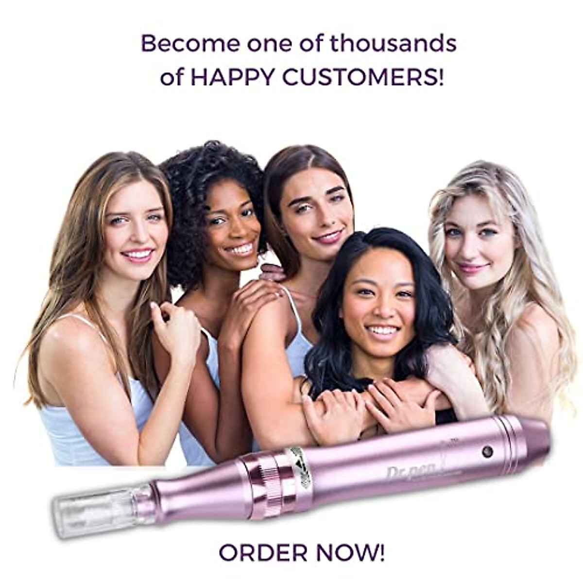 Dr. Pen Ultima M7 Professional Kit - Authentic Multi-function Wireless Derma Beauty Pen - Trusty Skin Care Tool Kit - 12pins (0.25mm) х2 + 36pins (0.25mm) х2 + Round Nano (0.25mm) x2 Cartridges