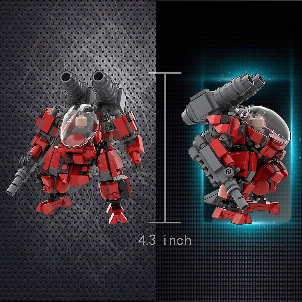 LogMech Original ALPH-Team ALPH-R17 MOC Frame Mech Building Blocks Robot Set, 296 pcs